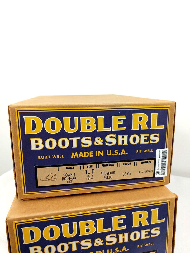 Ralph Lauren RRL Beige Powell Chukka Roughout Suede Boots 11 D US / 44 ...