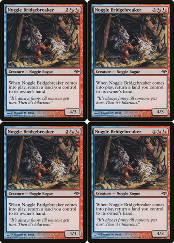Noggle Bridgebreaker X4 Eventide MTG Magic the Gathering Excellent ...