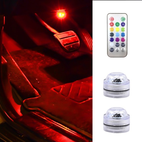 Wireless LED Car Interior Ambient Light Remote Control Atmosphere Trim ...