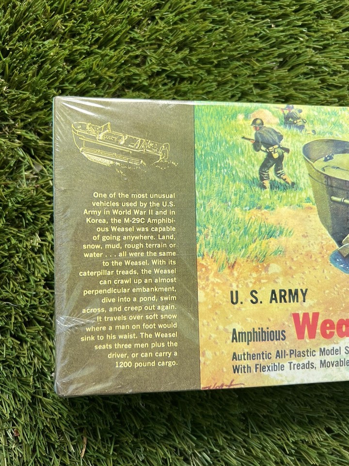 1957 Monogram US Army Weasel M-29C Amphibious Vehicle Model Kit PM24-98 ...