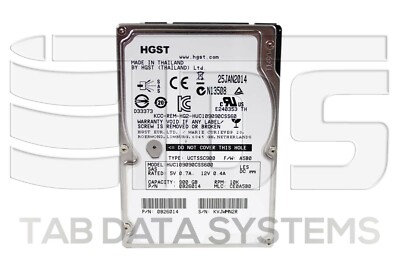 Lot of 10 HGST 900GB 2.5" 10K 6Gbps 512BPS SAS HDD Hard Drive ...