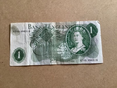 Queen Elizabeth II British One Pound note Pre-Decimal | eBay UK