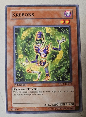 Yugioh Krebons 1st Edition TDGS-EN018 | eBay