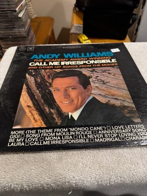 Andy Williams - Call Me Irresponsible LP Album - GOOD CONDITION WITH ...