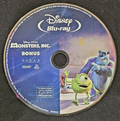 Monsters, Inc. (Blu-ray, 2001) BONUS DISC ONLY 786936865066| eBay