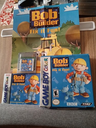 Bob the Builder: Fix It Fun! (Nintendo Game Boy Color, 2001) – Complete ...