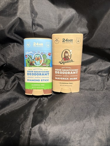 ** BONUS 2 PACK** Dr Squatch Men’s Deodorant-Diamond Sticc + Maverick Musk | eBay