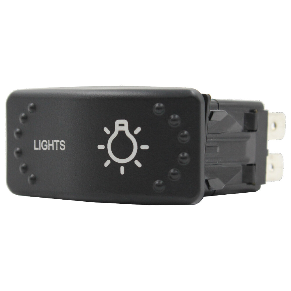 Lights LASER ETCHED Horizontal Rocker Switch Red LED 12v 24v On-Off ...