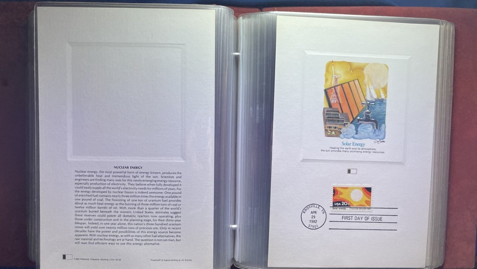 Proofcard Society of the United States philatelic stamp collection red ...