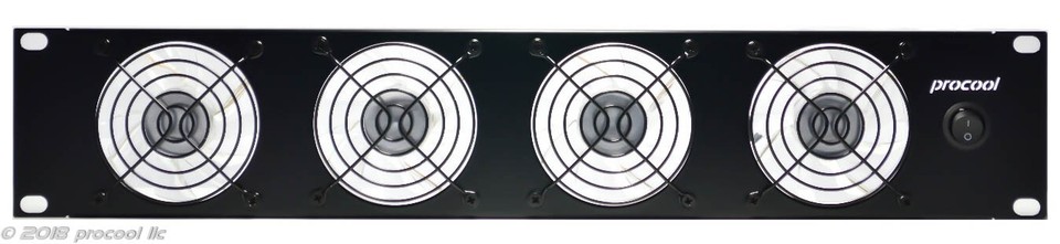 PROCOOL SL480B 2U Rack Mount Cooling Fan Blue LED fans | eBay