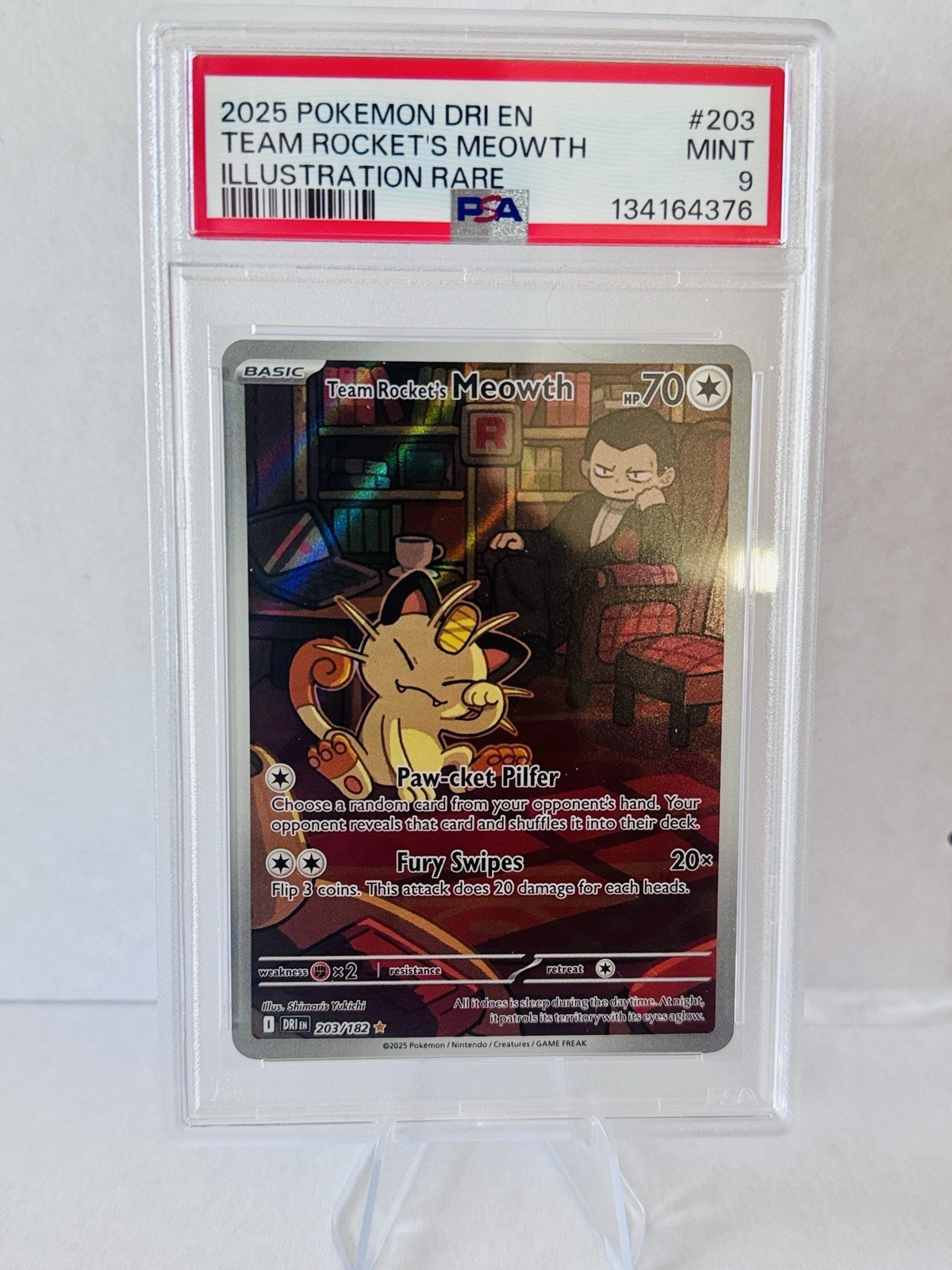 Team Rocket's Meowth 2025 Scarlet & Violet: Destined Rivals #203/182 ...