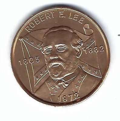 1972 CSA CONFEDERATE STATES GENERAL ROBERT E. LEE COIN TOKEN MEDALLION ...