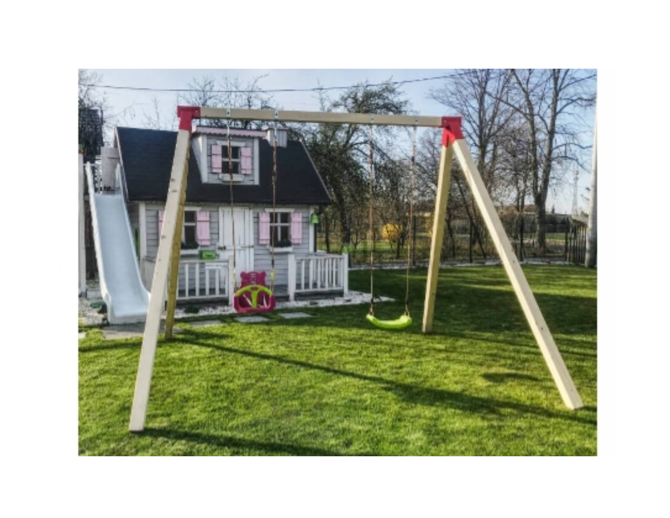 SWING CORNER METAL BRACKET SQUARE/ROUND FOR WOODEN CLIMBING FRAME ...