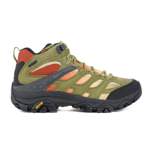 Merrell Men's Moab 3 Vista Mid Mosstone/Multi Waterproof Hiking Boots ...