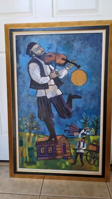 Mel Fowler oil painting Fiddler on the Roof | eBay
