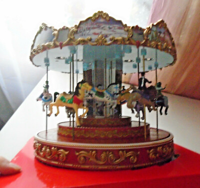 Mr Christmas Triple Decker Musical Vintage Carousel 2014 Animation ...