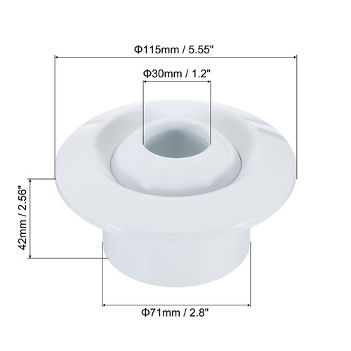 3" Round Air Vent Adjustable Rotatable Ball Jet Diffuser Soffit Vent | eBay