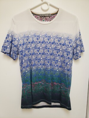 Etro Spa Milano men's Cotton T-Shirt Short Sleeve Size XL Slim | eBay