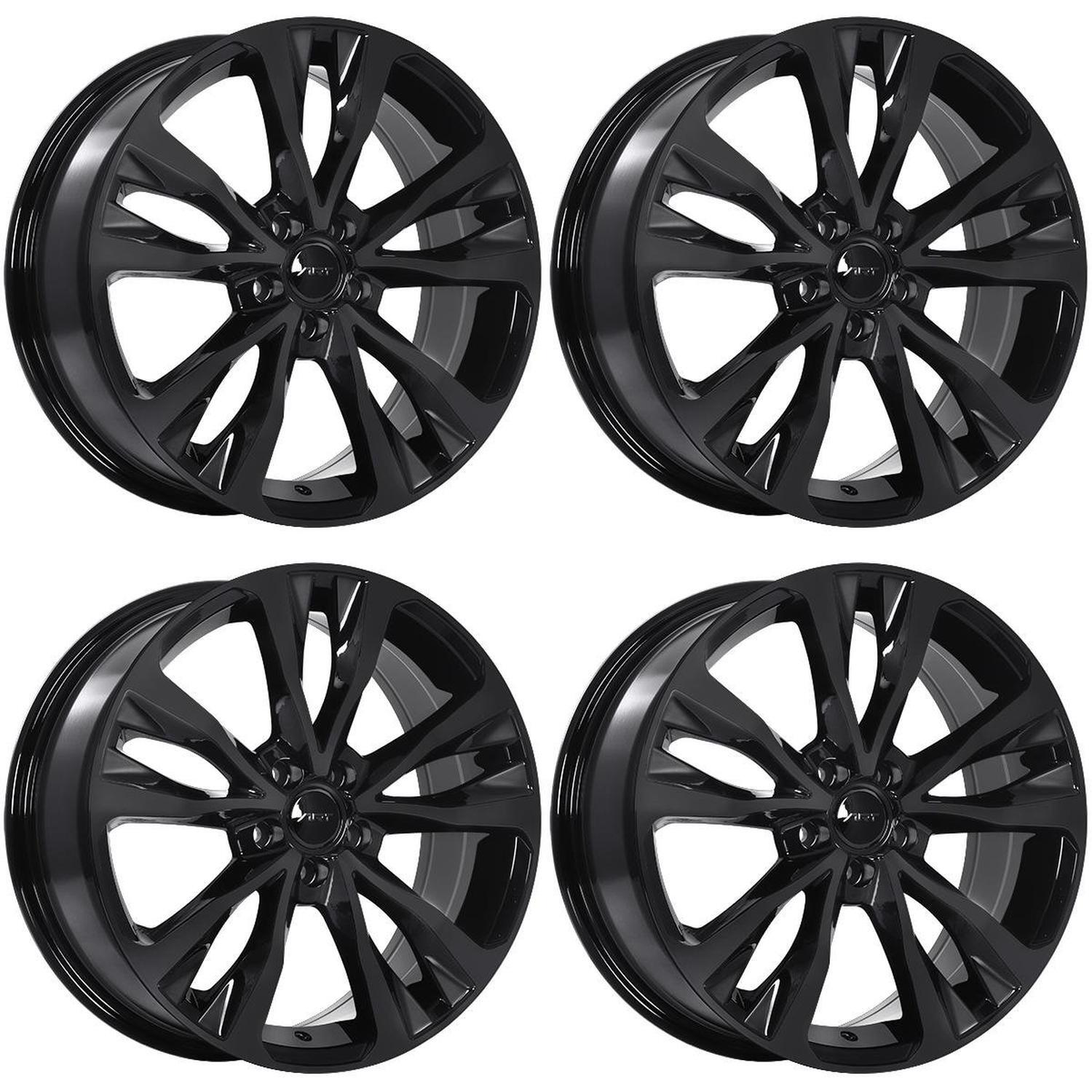 Set of 4 16in Black Alloy Wheel Rims for Toyota Matrix, OE7L0O3 5x100 ...