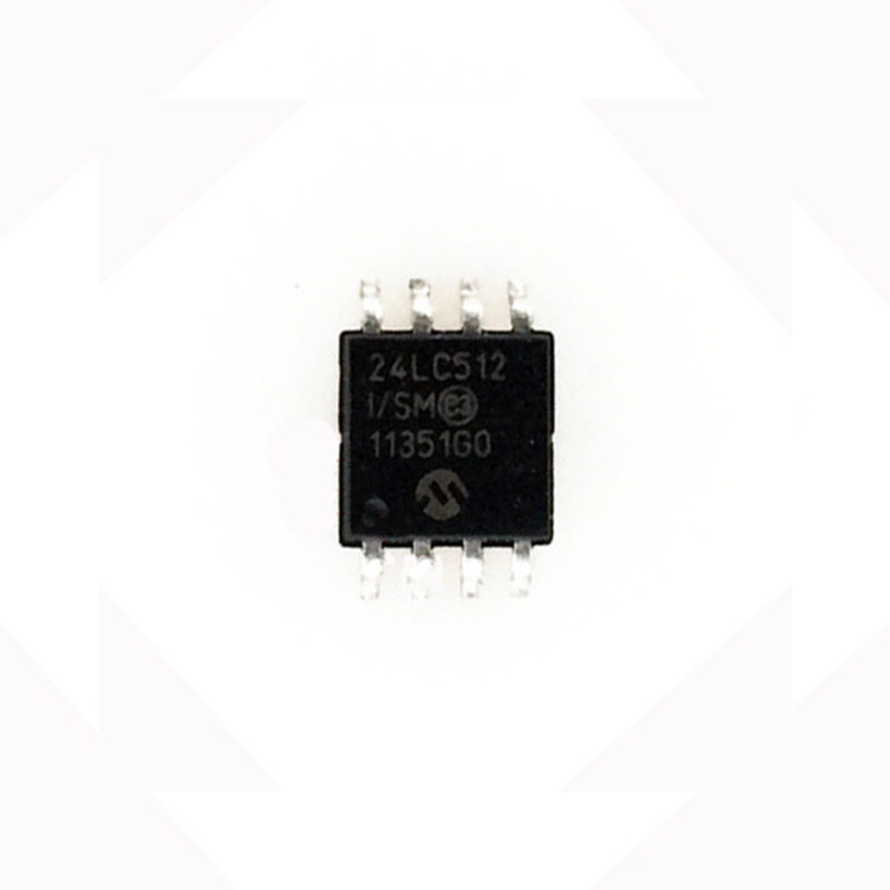 50Pcs 24LC512-I/SM WSOP-8 24LC512 SMD CMOS EEPROM 512K Free Registered ...