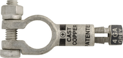 4 Gauge Straight Clamp Compression Battery Terminal Positive | eBay