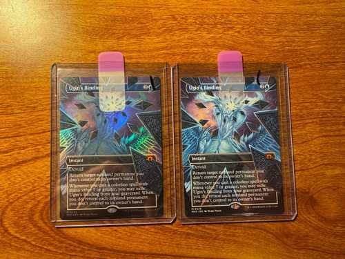 MTG MH3 Ugin's Binding FOIL (x1; Borderless Frame Break) & NONFOIL (x1 ...