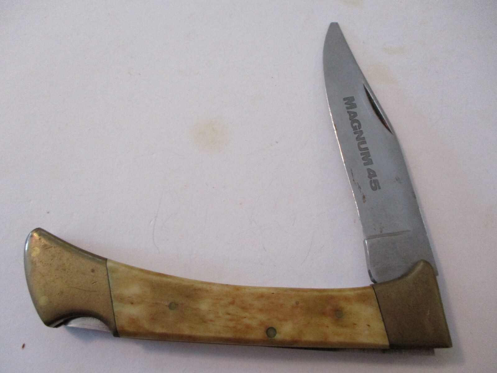 Vtg MAXAM MAGNUM 45 SKB4 LOCKBACK HUNTING KNIFE 440 SS JAPAN | eBay