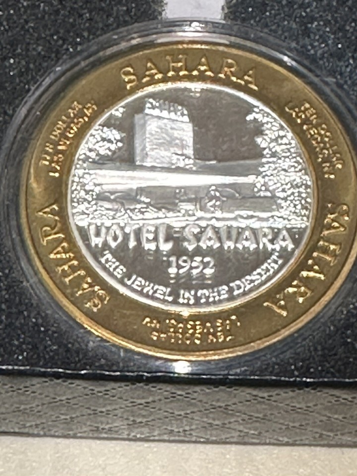 2002 Sahara SILVER Limited Edition Ten Dollar Gaming Token .999 Fine ...