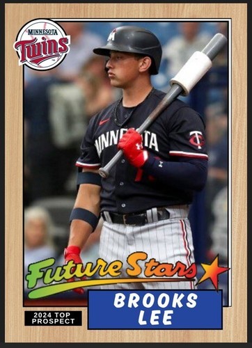 2024 Brooks Lee Future Stars Rookie Card 87 Minnesota Twins Top ...