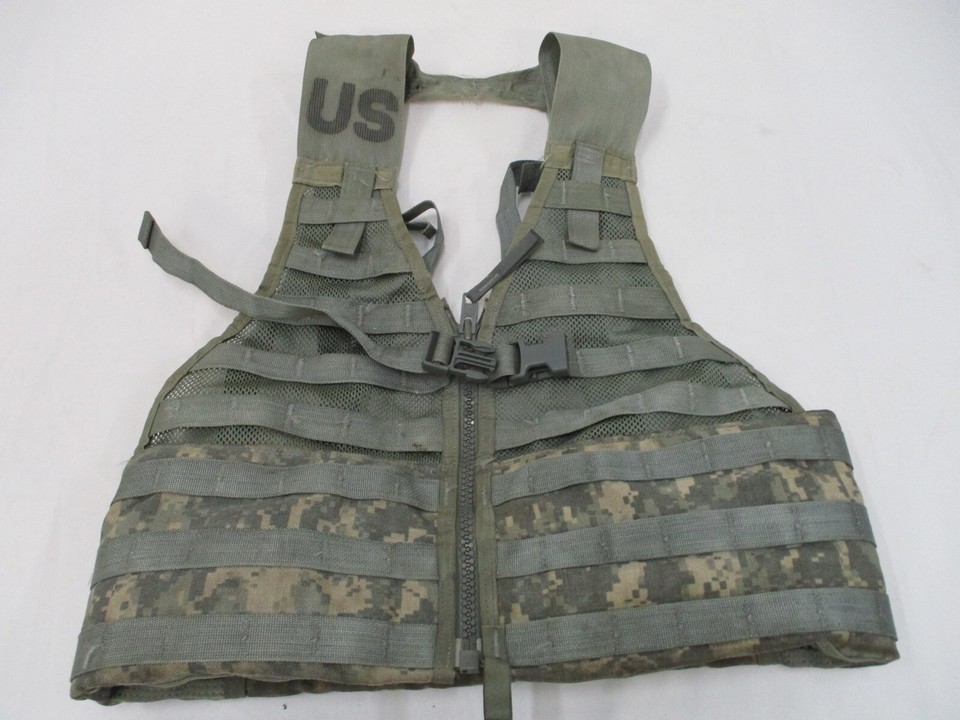US ARMY MOLLE VEST FLC FIGHTING LOAD CARRIER BEARING EQUIPMENT DIGITAL ...