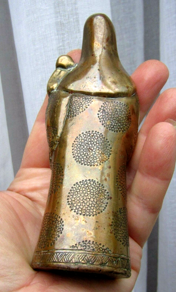 Antique Chinese Wise Old Man kid Brass Bronze Spiritual Figurine | eBay UK