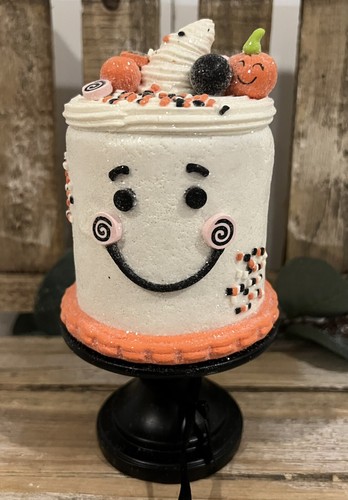 GHOST FAUX MINI FROSTED CAKE 6" CANDY CORN LANE HALLOWEEN BRAND NEW | eBay
