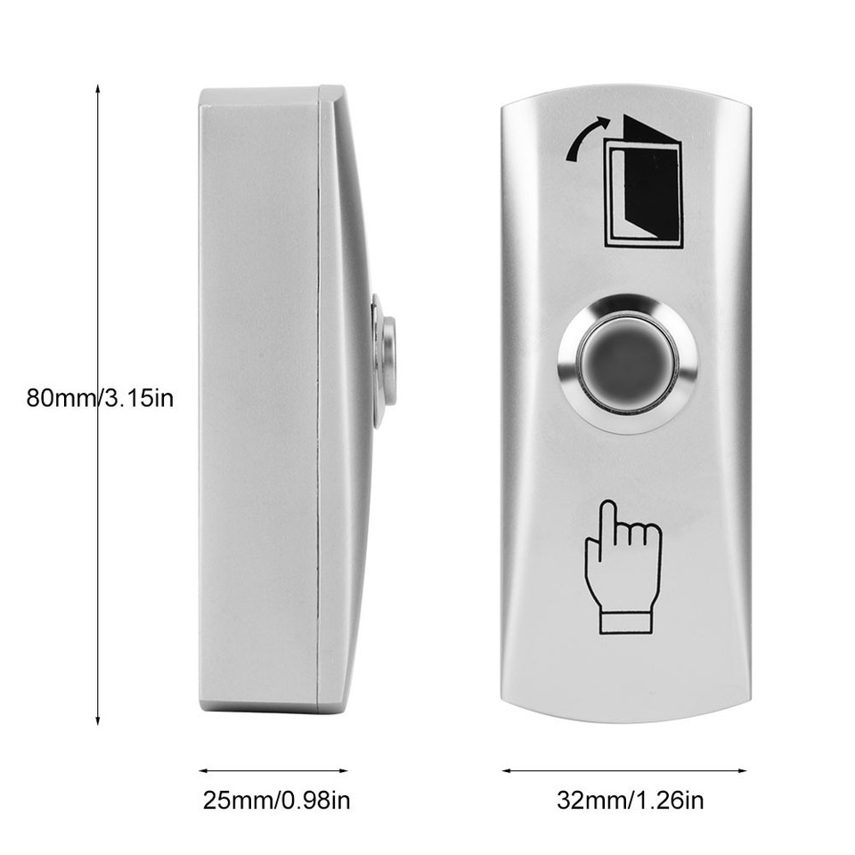 ɪDoor Access Control System Exit Button Door Push Release Switch (AD ...