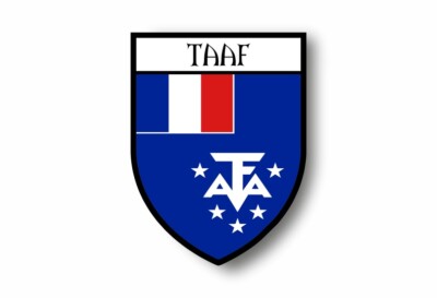 Autocollant sticker voiture moto blason ville drapeau taaf austral ...