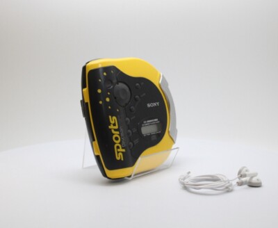 Sony Sports DiscMan - Portable CD Player - Yellow - VGC (D-ES51) | eBay