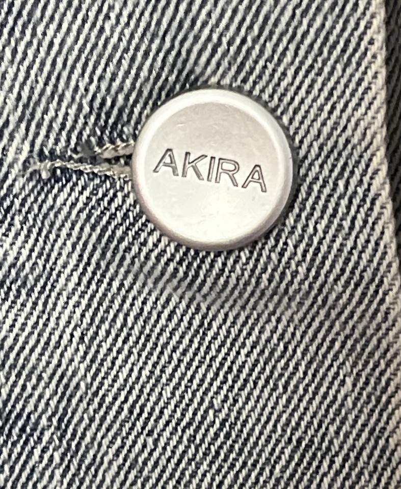 AKIRA Women’s Light Denim Jean Jacket Size Medium All Over Patches Lovers Sequin | eBay