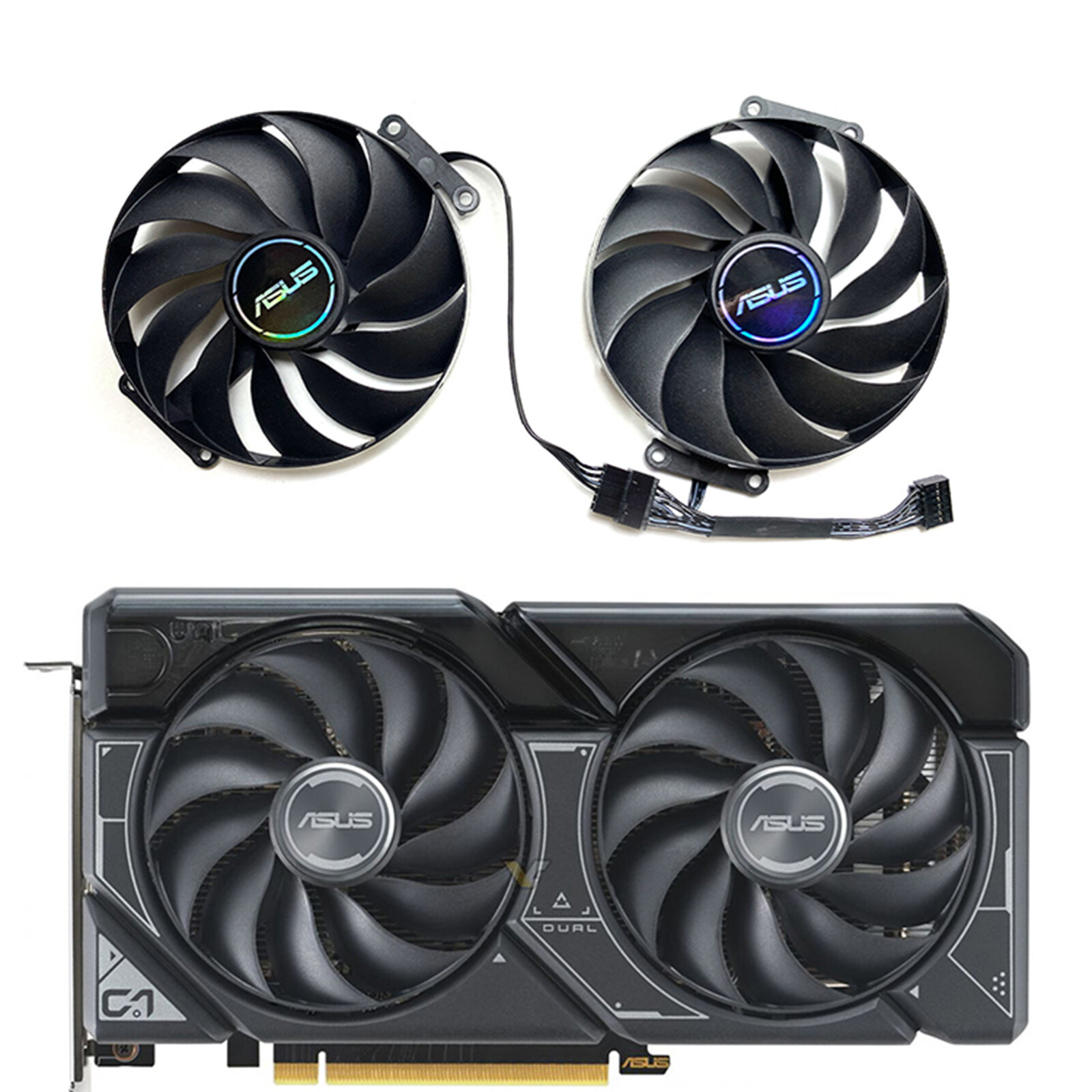 Replacement for ASUS RTX4060 4060ti 4070 DUAL OC Graphics Card Cooling ...