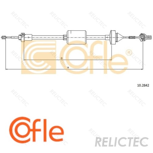 Clutch Cable for Renault:Clio I 1 7700809961 7700802682 7700430112 ...