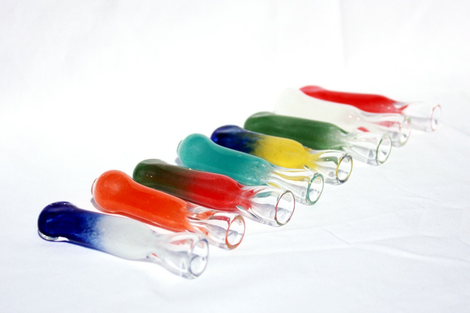 DUKE GLASS CHILLUM PIPE ASSORTED TOBACCO SMOKING 1 3 6 12 48 lot PGC007 ...