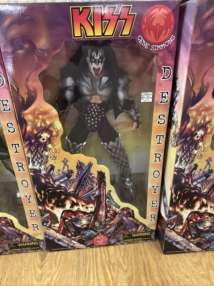 KISS Destroyer Limited Edition 24" Action Figure Dolls 1998 Complete ...