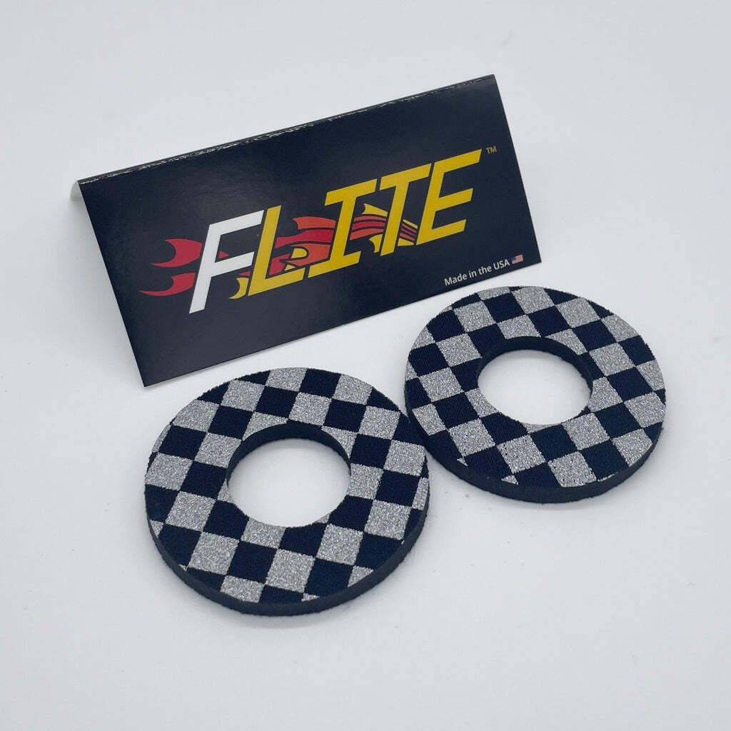 Grip Donuts - Anodized Checkered - for BMX/MX by Flite - Multiple ...
