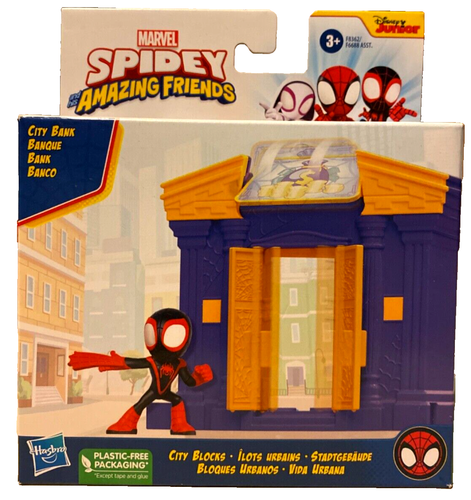 Marvel Spidey & His Amazing Friends City Blocks City Bank Building Set ...