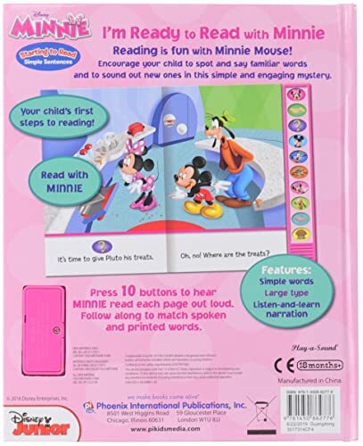 Disney Minnie Mouse - I'm Ready to Read with Minnie Sound Book - PI ...