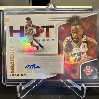 2020-21 Panini NBA Hoops Hot Signatures HS-JBO Jordan Bone Auto ...