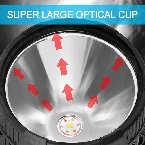 Rechargeable Spotlight Spot Lights Handheld 1000,000 lm Flashlight ...