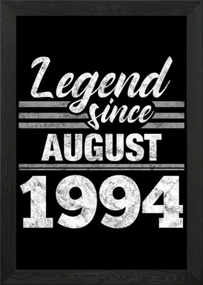 Legend Since August 1994 Framed Wall Art Poster Canvas Print Picture ...