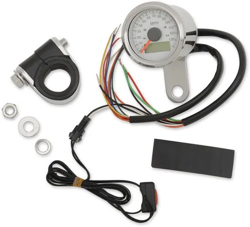 DS SS and White Face LED Speedo w Lights for Dyna Super Glide 99-03 | eBay