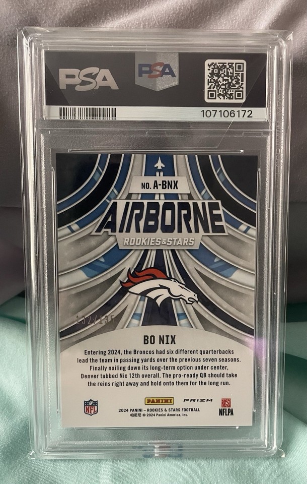 2024 Rookies Stars BO NIX Airborne Pandora /135 PSA 10 Gem Mint RC LOW ...