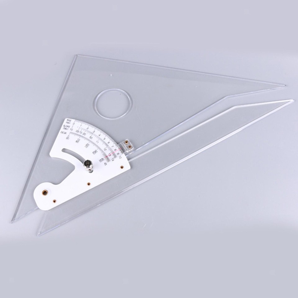 Drafting Triangle Ruler Clear Adjustable Graphic Scale Architect Rulers ...