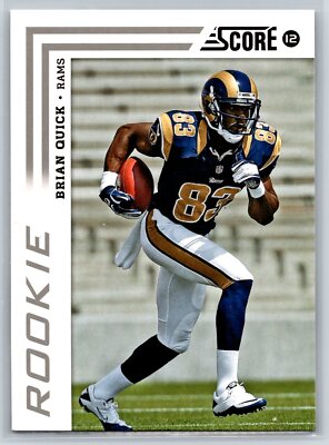 2012 Score Brian Quick Rookie St. Louis Rams RC #309 | eBay